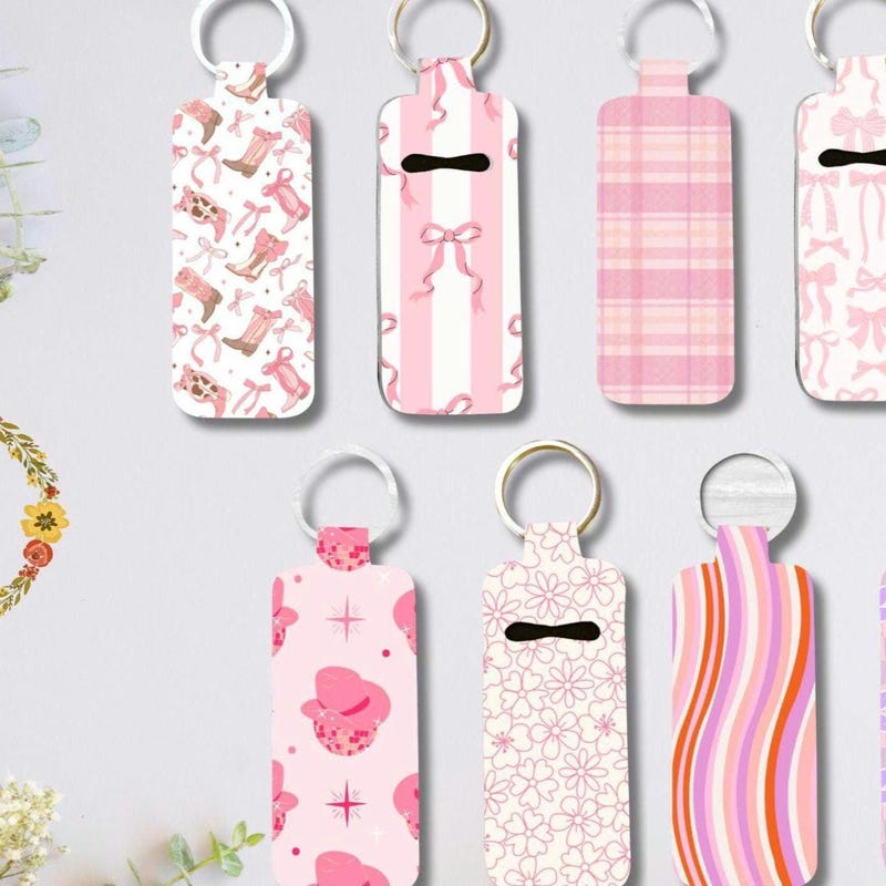 Preppy Keychain - Etsy