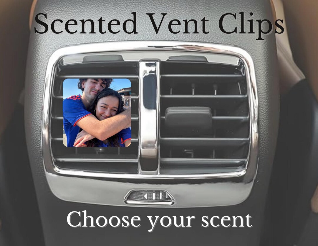 Custom Photo Vent Clip Car Freshie Thick Acrylic Personalized Picture ...