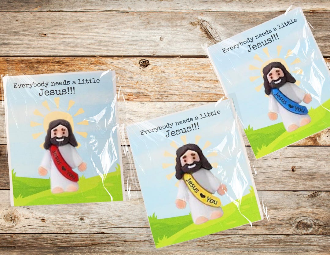 Everybody Needs a Little Jesus Pocket Card Easter Church Party Favor ...