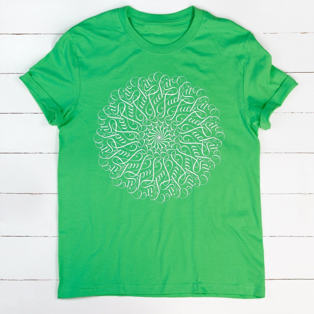 Cuss Word Mandala, Mandala Swear Word Tshirt, Hidden Curse Word Shirt ...