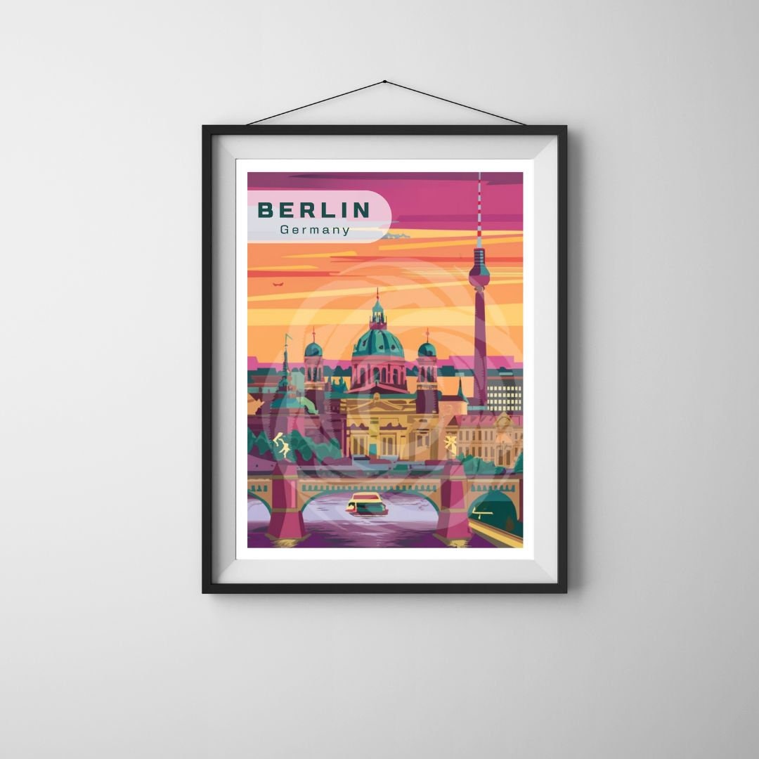 Berlin-germany Berlin Germany Travel Poster Germany Travel Digital ...