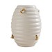 Bee Hive Vase With Glazed Finish White Bee Hive Shape Ceramic ...