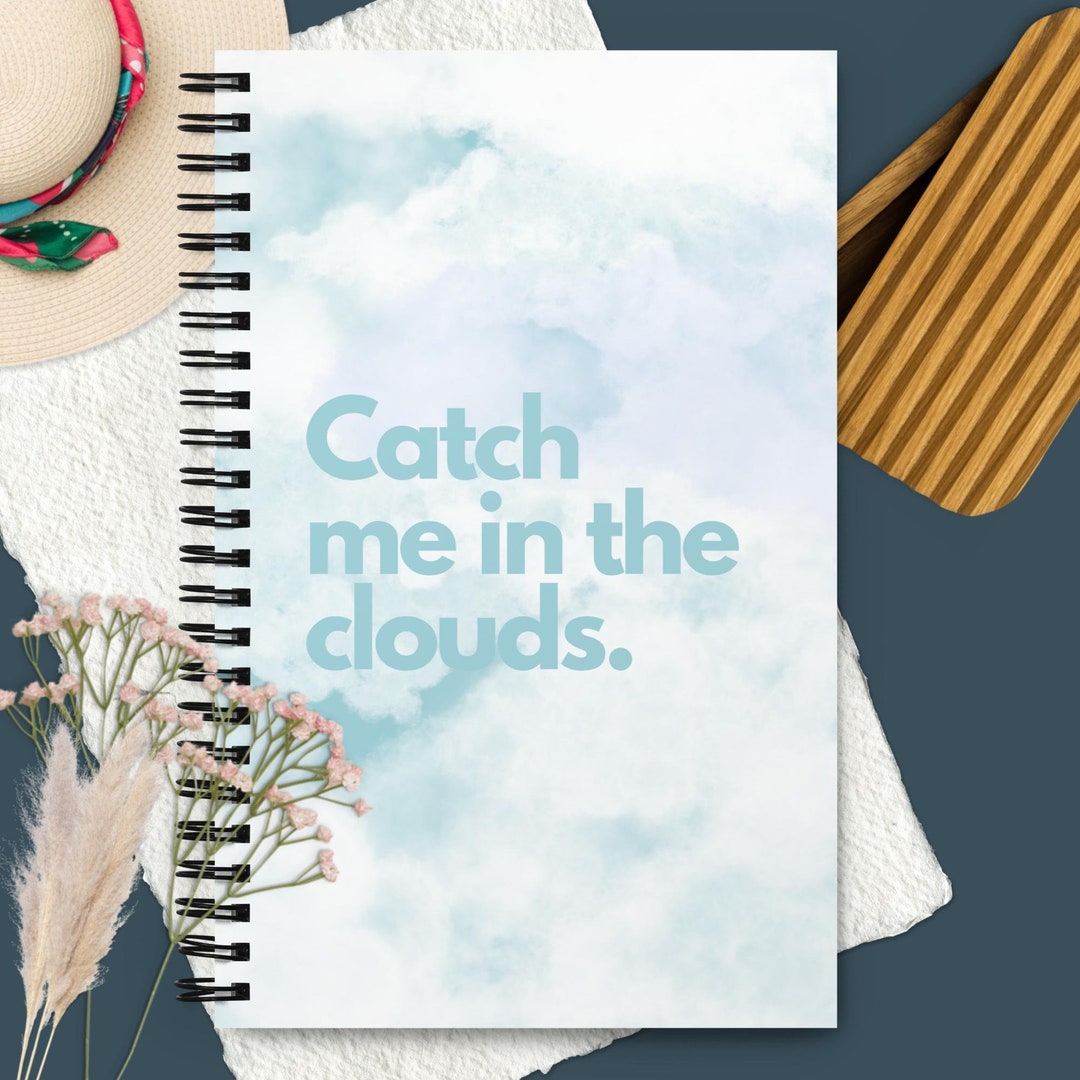 Dreamy Cloud Spiral Notebook Catch Me in the Clouds - Etsy