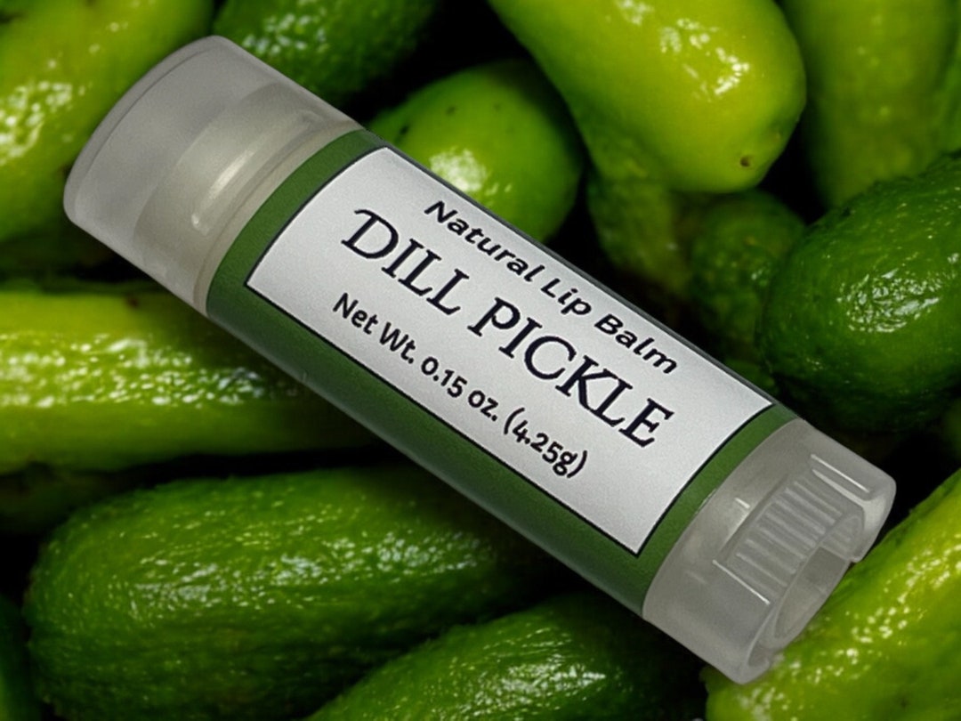 Dill Pickle Natural Lip Balm .15oz Oval Tube Contains Shea Butter - Etsy