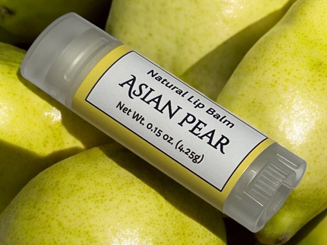 Asian Pear Natural Lip Balm .15oz Oval Tube Contains Shea Butter - Etsy