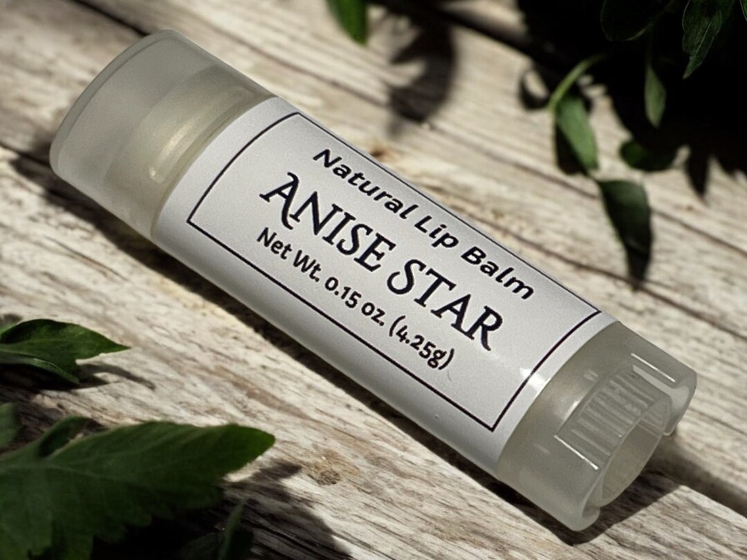 Anise Star Essential Oil Lip Balm: Natural Moisturizing Shea Butter - Etsy
