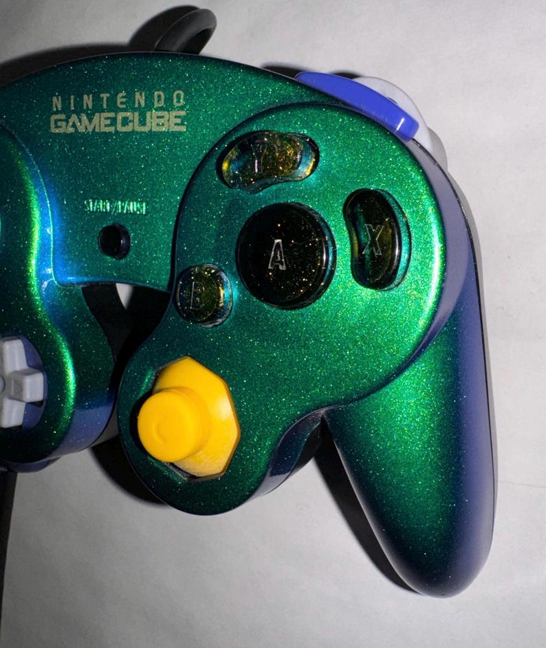 Phobgcc 2.0.5 FW V0.29 Gamecube Controller Custom Green Black Read ...