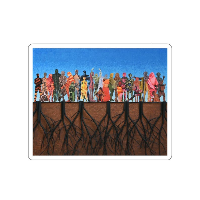 Connected | Premium Matte Vinyl Sticker | Diversity & Unity Sticker ...