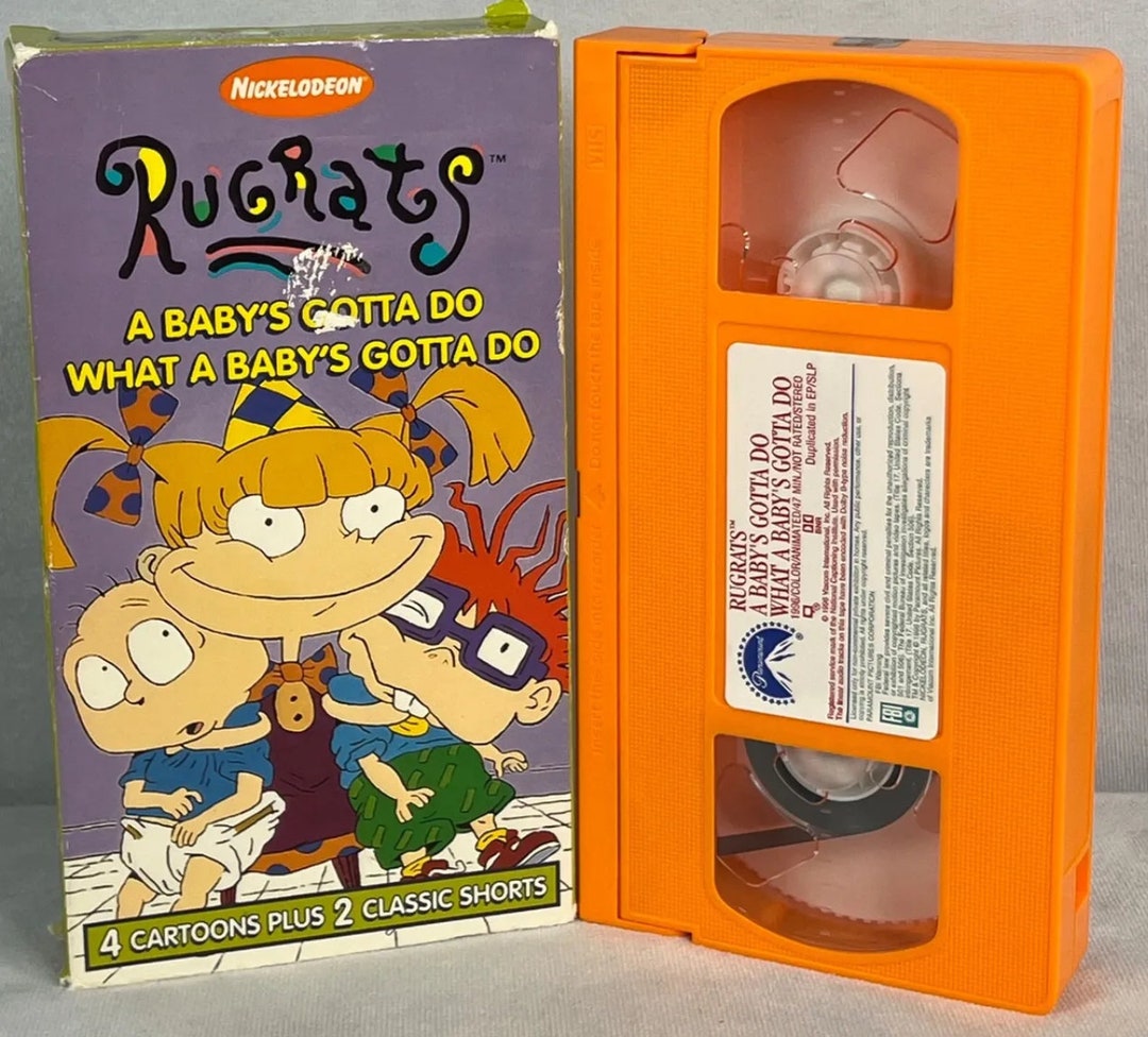 Nickelodeon Rugrats VHS A Babys Gotta Do, Rare ORANGE VHS - Etsy