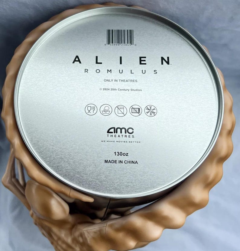 AMC Alien Popcorn Bucket Facehugger Exclusive, Rare, Hard to Find. - Etsy