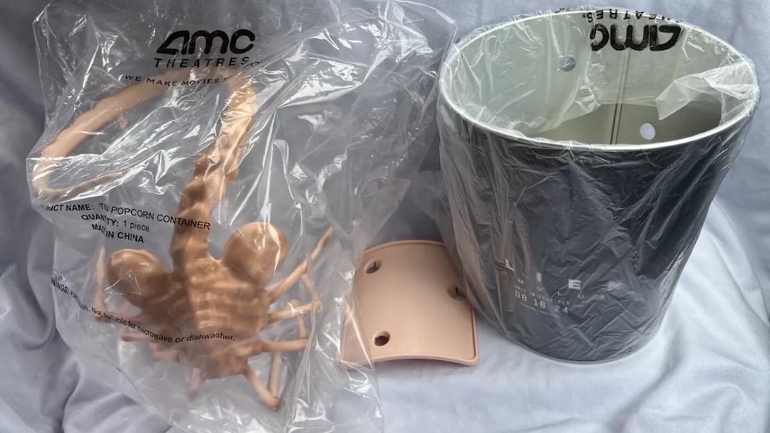 AMC Alien Popcorn Bucket Facehugger Exclusive, Rare, Hard to Find. - Etsy