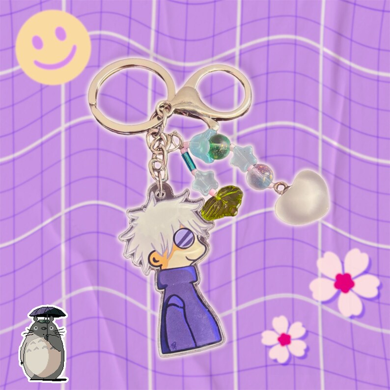 Gojo Acrylic Keychain, Gojo Satoru, Jujutsu Kaisen, Anime Gift, Anime ...