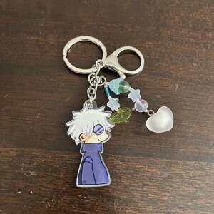 Gojo Acrylic Keychain, Gojo Satoru, Jujutsu Kaisen, Anime Gift, Anime ...
