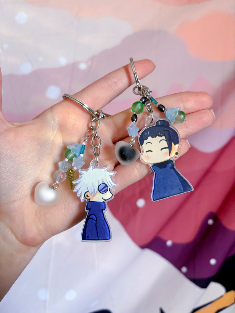 Gojo and Geto Frienship Acrylic Keychains, Gojo Satoru, Jujutsu Kaisen ...