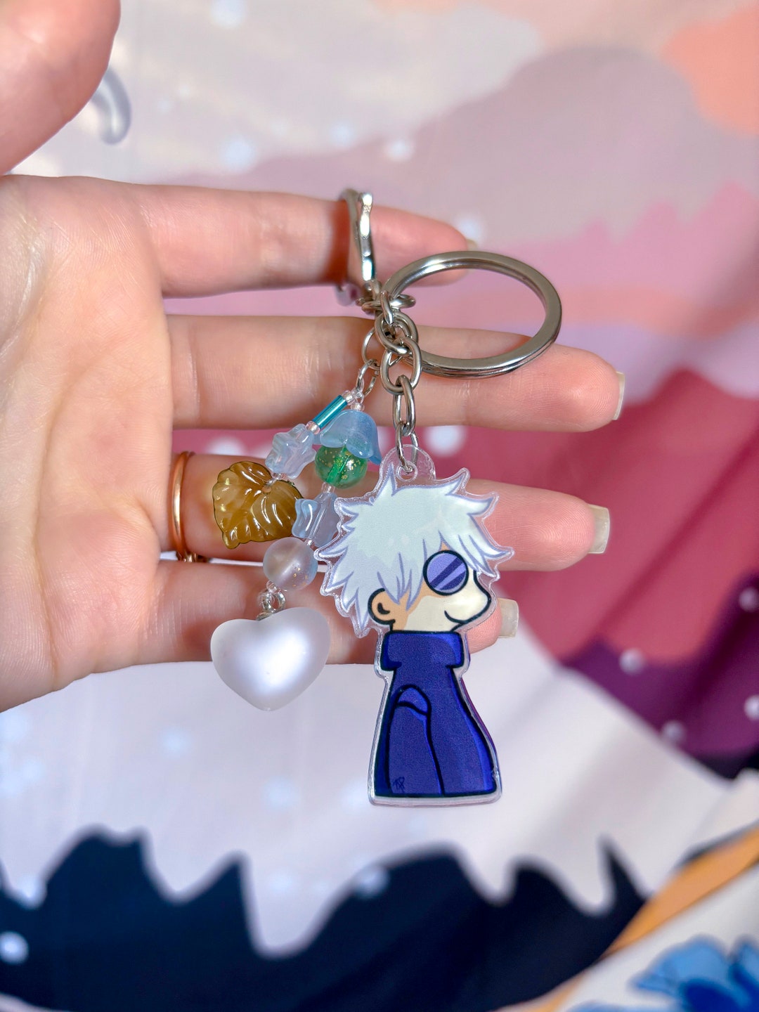 Gojo Acrylic Keychain, Gojo Satoru, Jujutsu Kaisen, Anime Gift, Anime ...