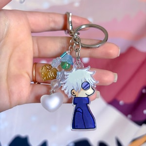 Gojo Acrylic Keychain, Gojo Satoru, Jujutsu Kaisen, Anime Gift, Anime ...