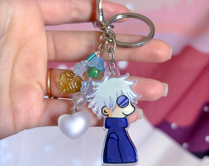 Gojo Acrylic Keychain, Gojo Satoru, Jujutsu Kaisen, Anime Gift, Anime ...