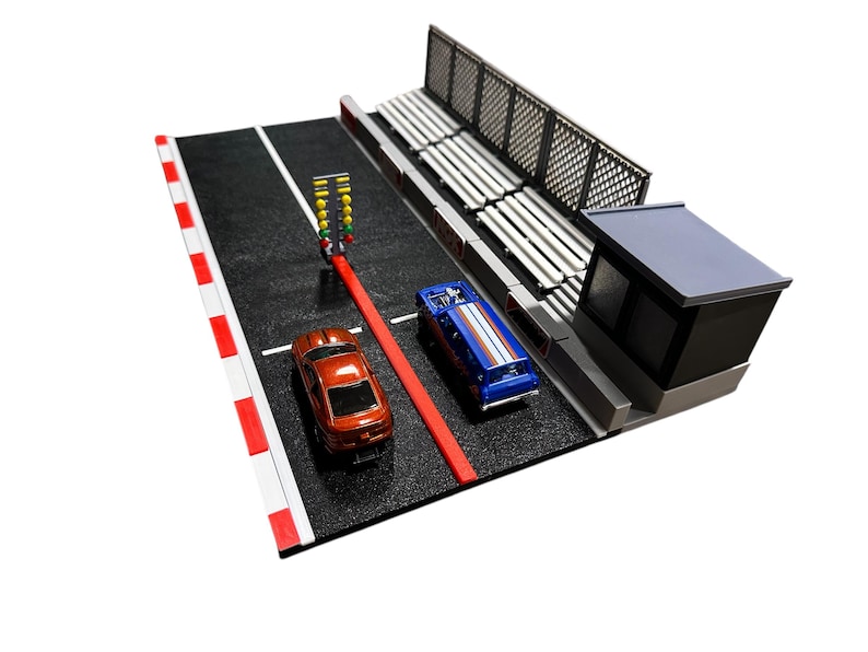Die Cast Diorama | 3D Printed Dragstrip | Racetrack | 1/64 Scale ...
