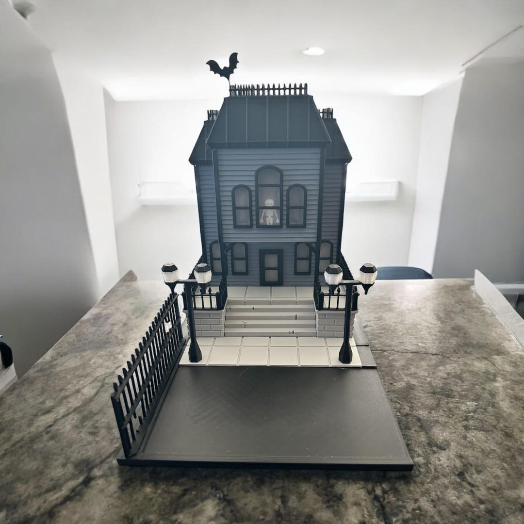3D Printed Haunted House Haunted House Diorama 164 Diorama Die Cast Die ...