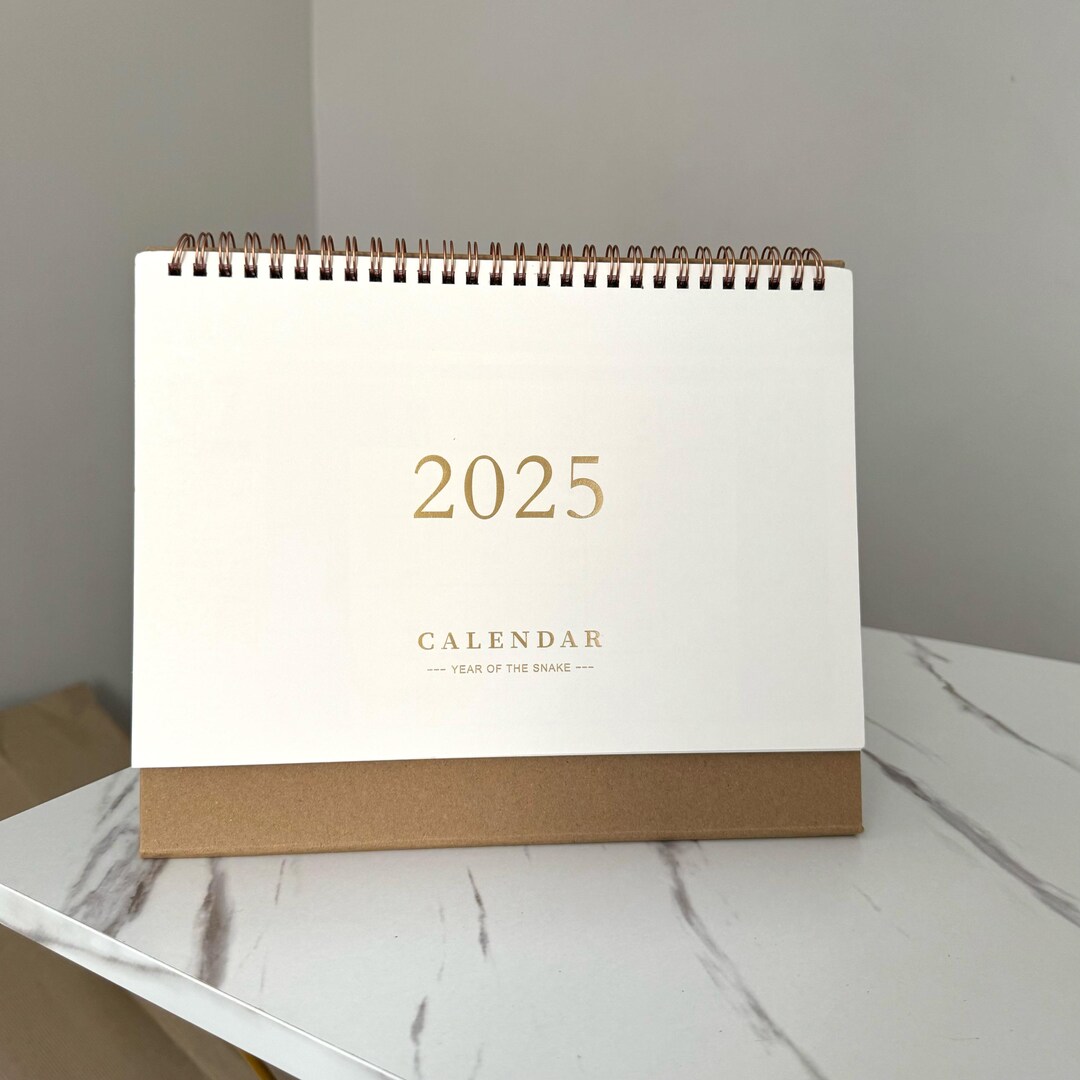 Binaryabc Small Desk Calendar 2024-2025, Monthly Desk Calendar Planner ...