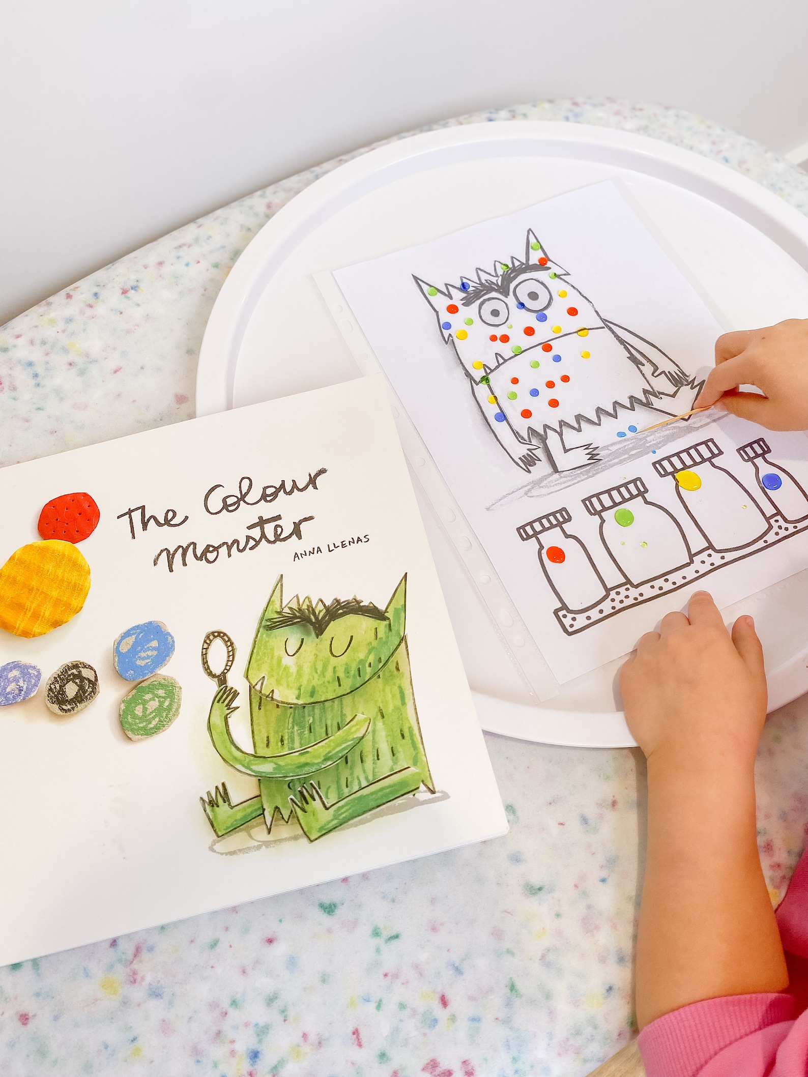 Colour Monster Template - Etsy UK