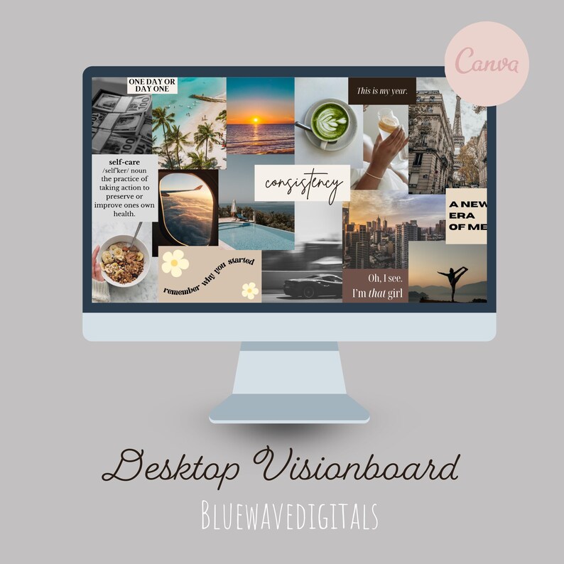 Desktop Visionboard Wallpaper - Etsy