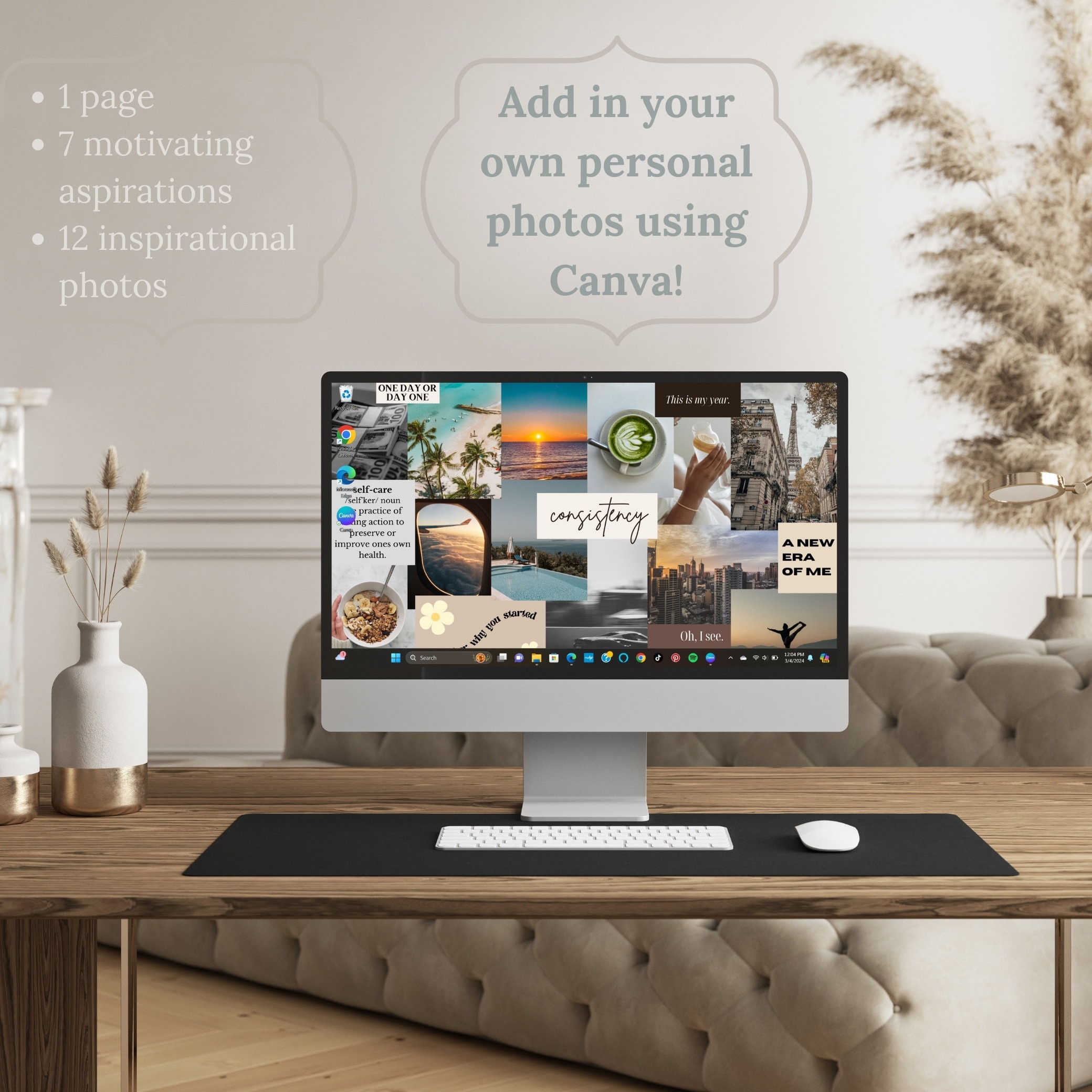 Desktop Visionboard Wallpaper - Etsy