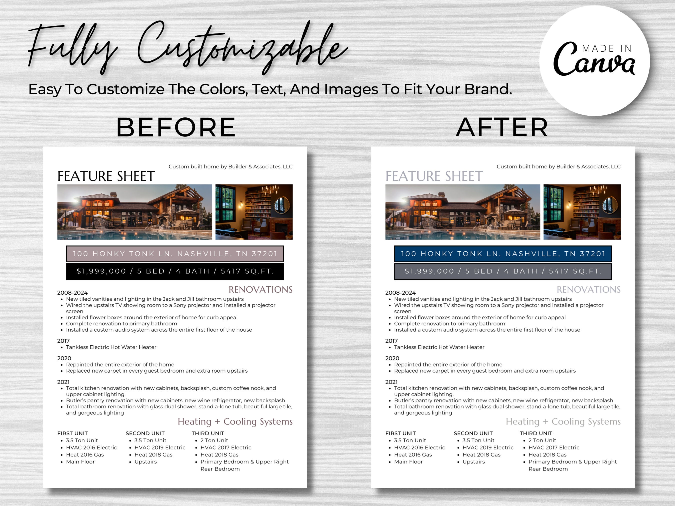 Listing Feature Sheet | Real Estate | Listing Info Sheet | Realtor ...
