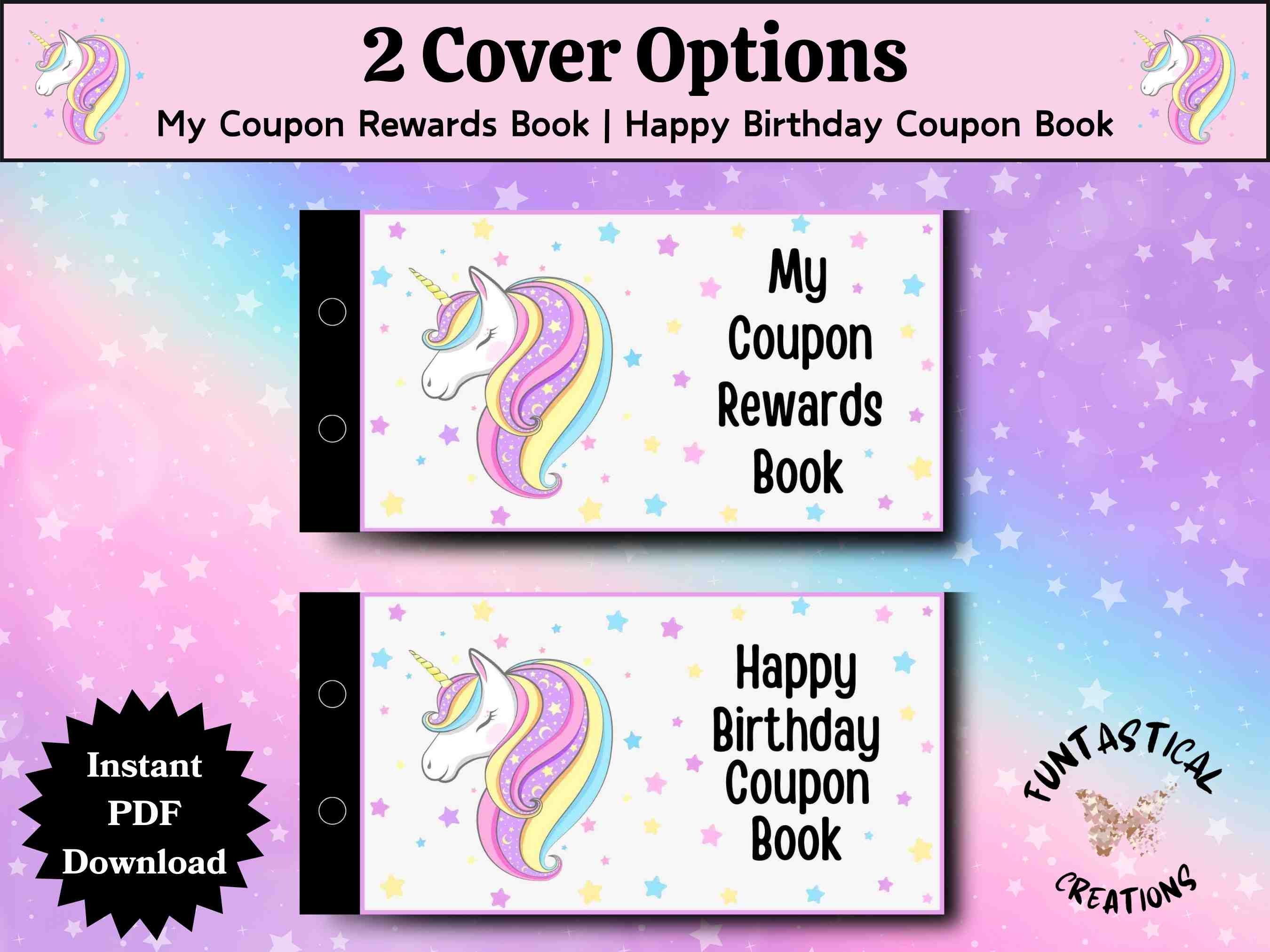 Coupon Book for Kids With 20 Coupons, Birthday Coupons for Kids, Reward ...