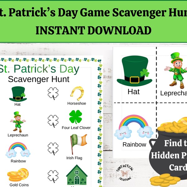 St Patricks Day Hidden Pictures - Etsy