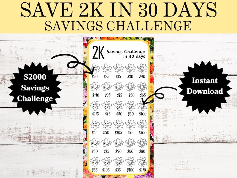2K Savings Challenge | Save 2000 in 30 Days | 2000 Savings Challenge ...