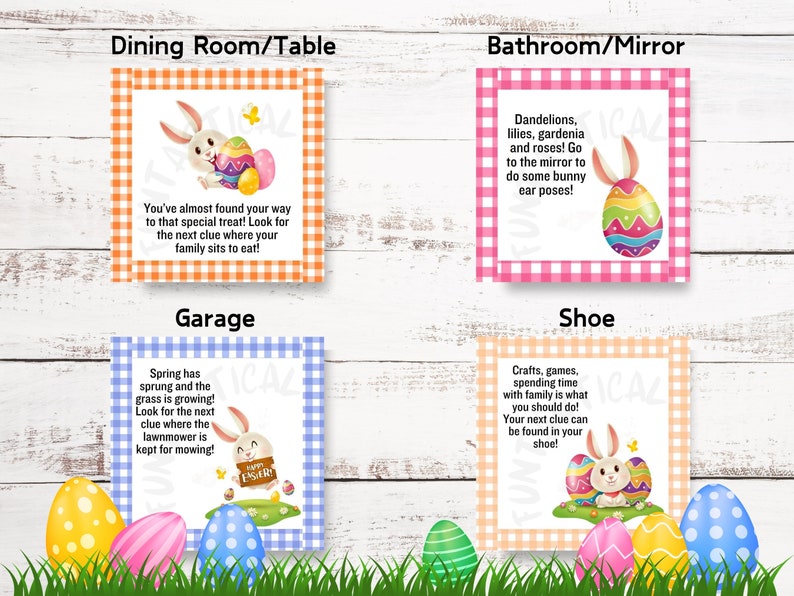 Printable Easter Basket Scavenger Hunt, Easter Treasure Hunt, Easter ...