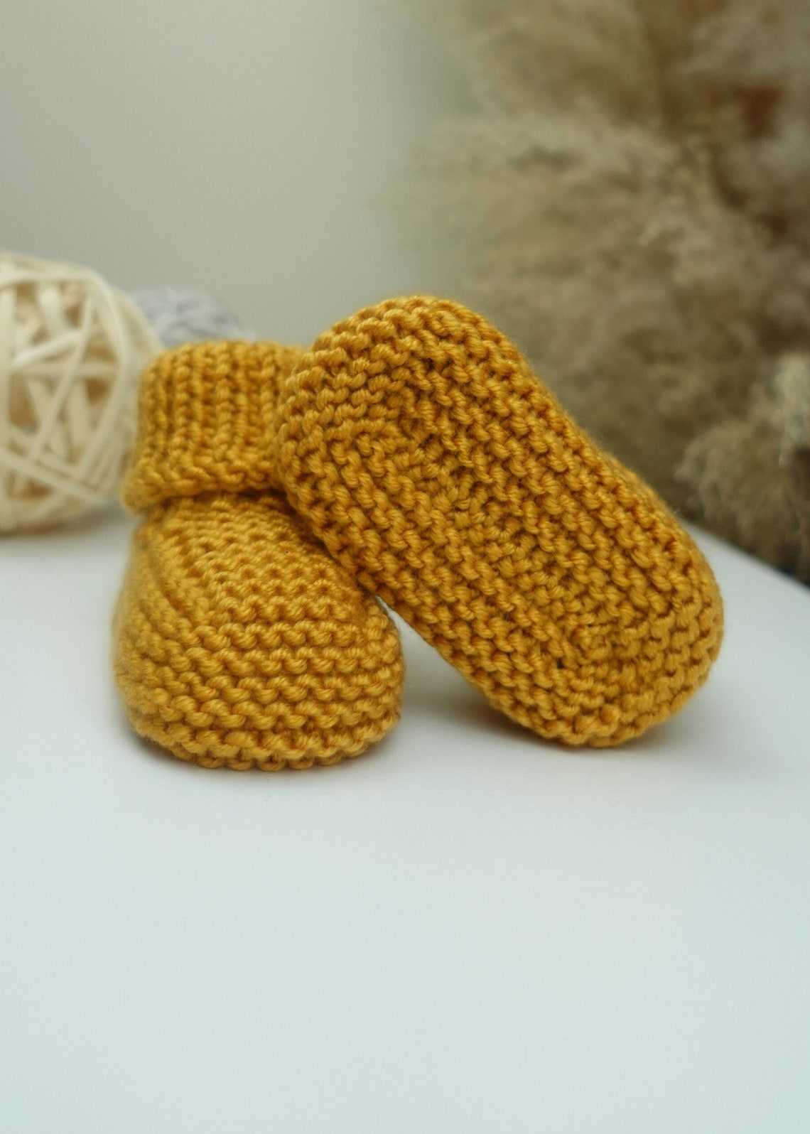 Newborn Booties, Baby Booties, Knitted Booties, Baby Shower Gift ...