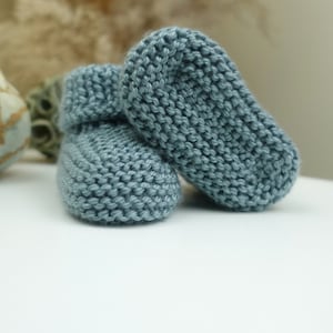 Newborn Booties, Baby Booties, Knitted Booties, Baby Shower Gift ...