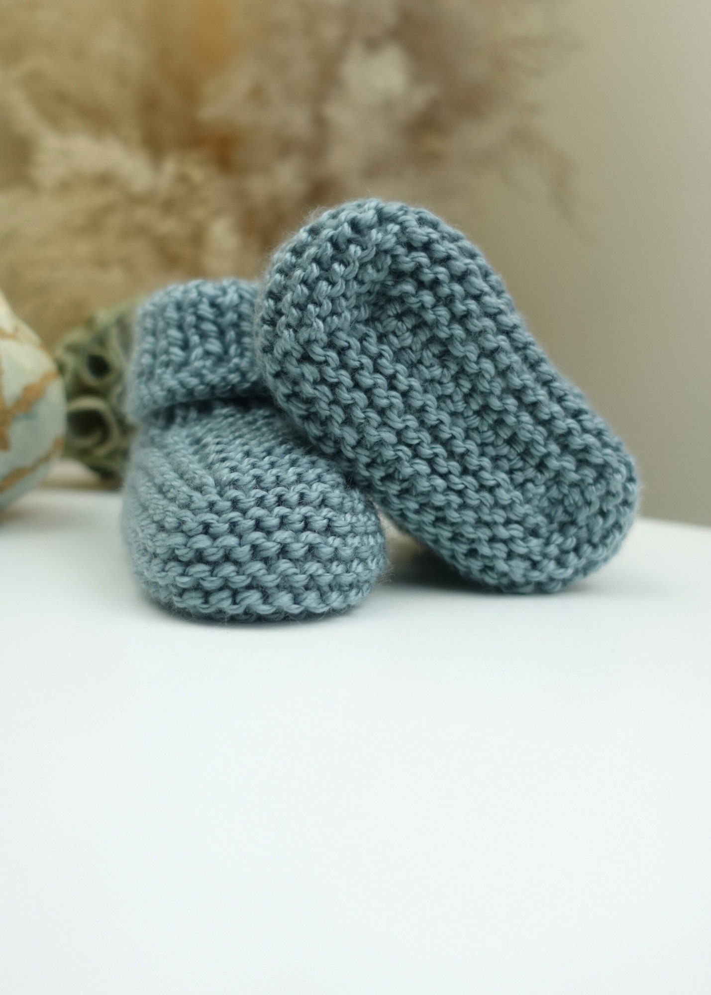 Newborn Booties, Baby Booties, Knitted Booties, Baby Shower Gift ...