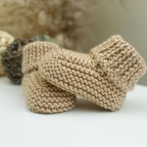 Newborn Booties, Baby Booties, Knitted Booties, Baby Shower Gift ...