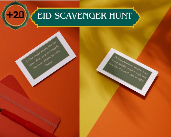 Eid Scavenger Hunt, Islamic Favors, Eid Mubarak, Eid Favors, Eid Gift ...