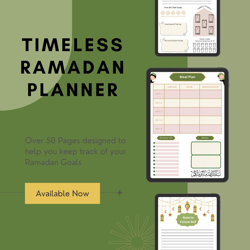 Ramadan Planner - Etsy