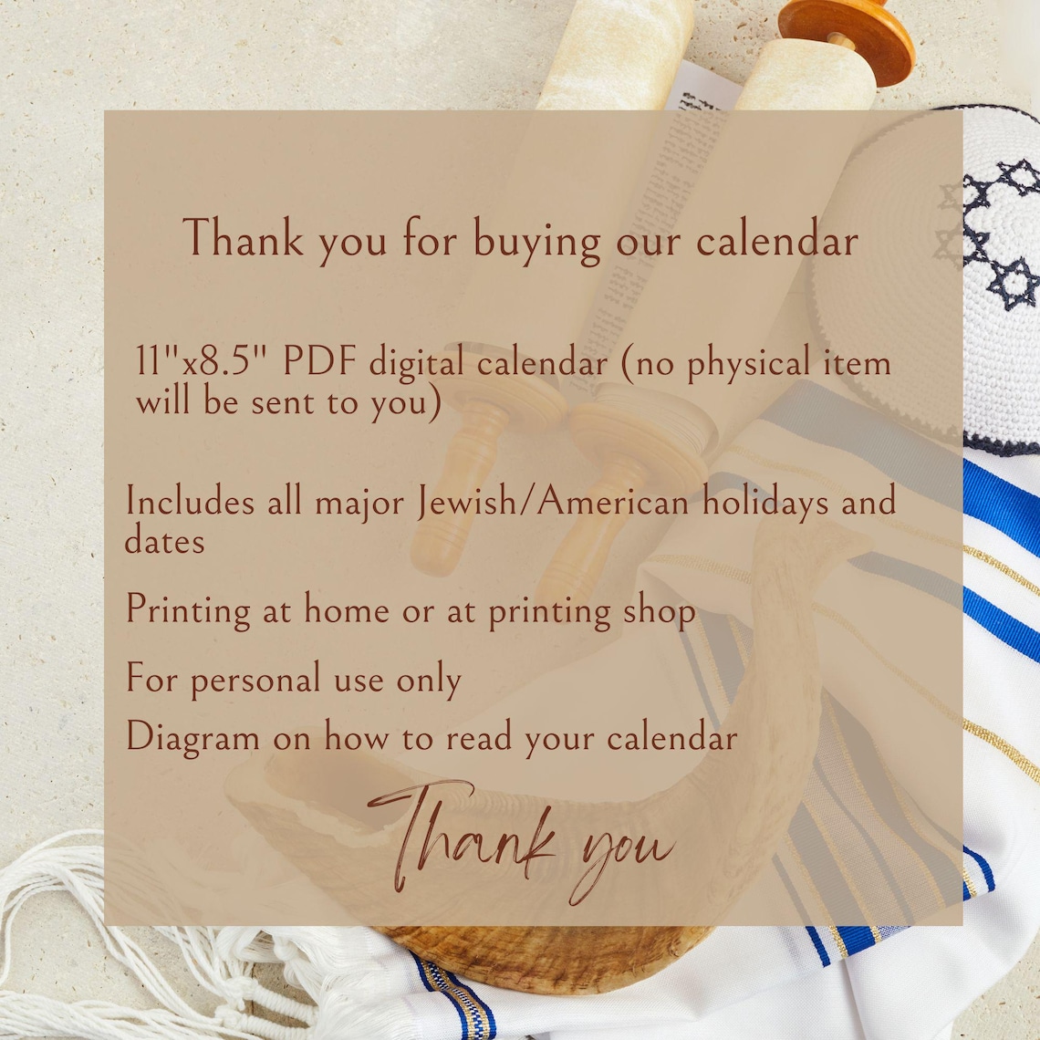 Printable Jewish Calendar 5785, Hebrew Calendar, Religious Calendar ...