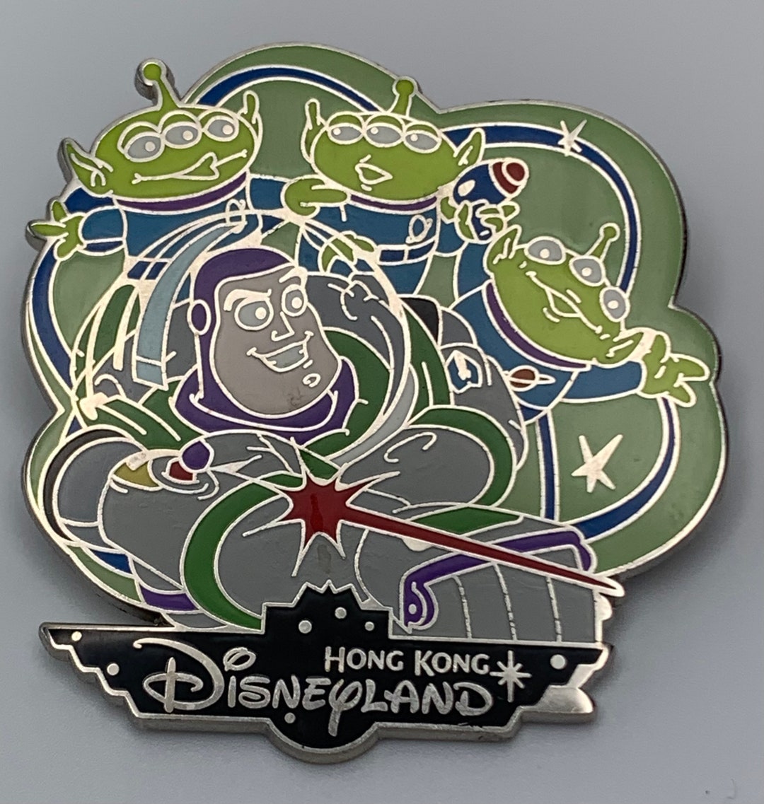 Disney 2009 HKDL GITD Pin Buzz Lightyear & Little Green Men - Etsy