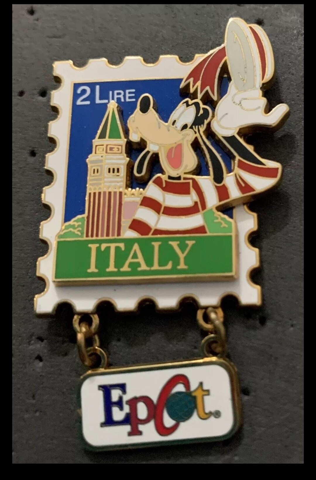 2002 EPCOT Stamp Pin 5 Italy Goofy LE 3500 - Etsy