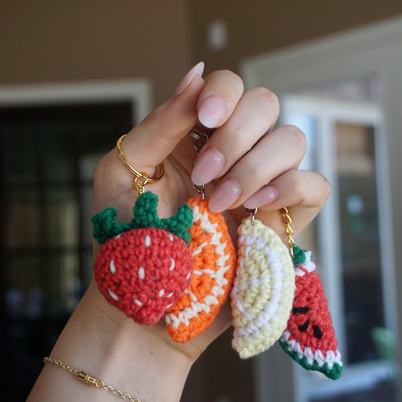 Crochet Keychain - Etsy