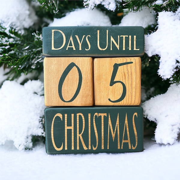 Countdown Blocks - Etsy