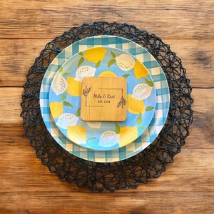 Personalized Wooden Coasters Gift Set Engraved Housewarming Gift ...