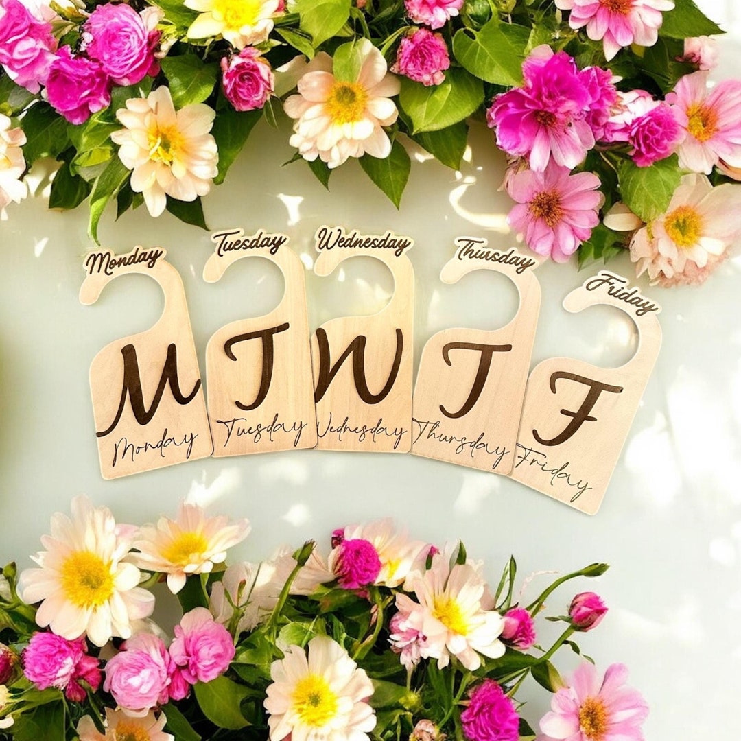 Closet Dividers Adult | Days of the Week Hangers | Closet Dividers Days ...