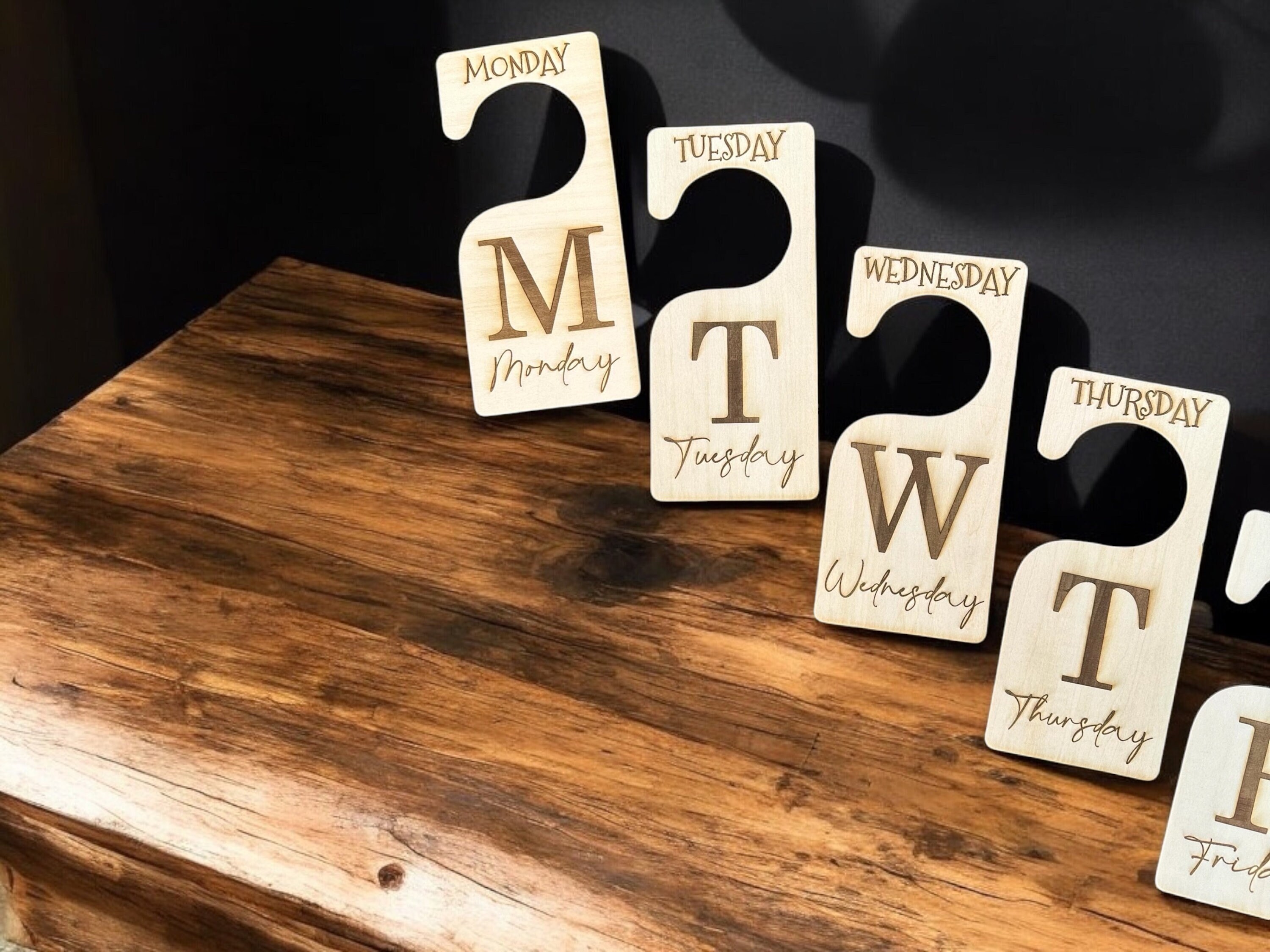 Days of the Week Hangers Closet Dividers Days of the Week Closet ...