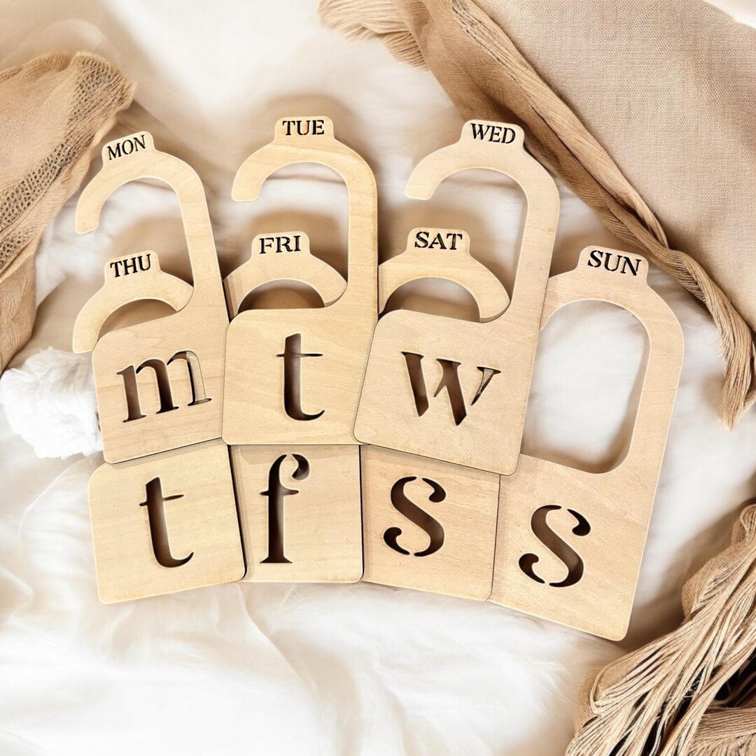 Adult Clothing Dividers | Days of the Week Hangers | Closet Dividers ...