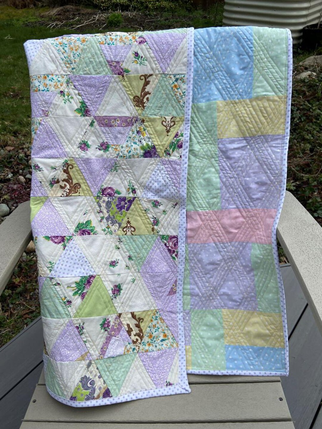 Hopscotch Rabbit Lap Quilt: Easter Pastel Spring Colors - Etsy