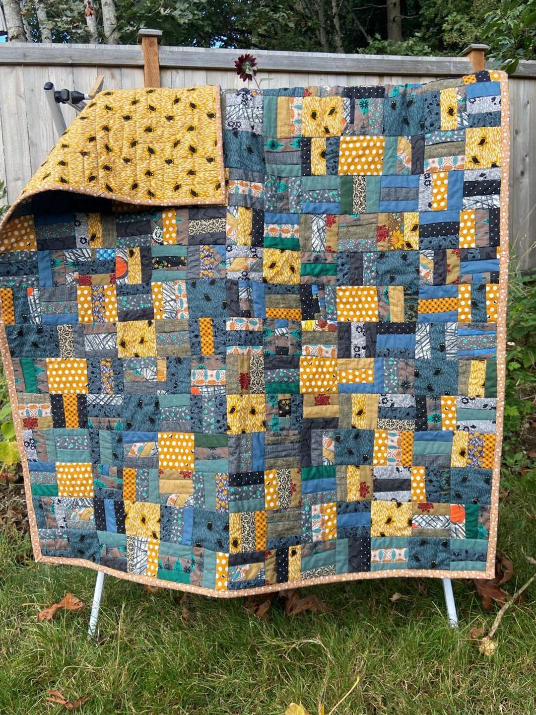 Owlin at the Harvest Moon Halloween Handmade Quilt for Sale | Scrappy ...