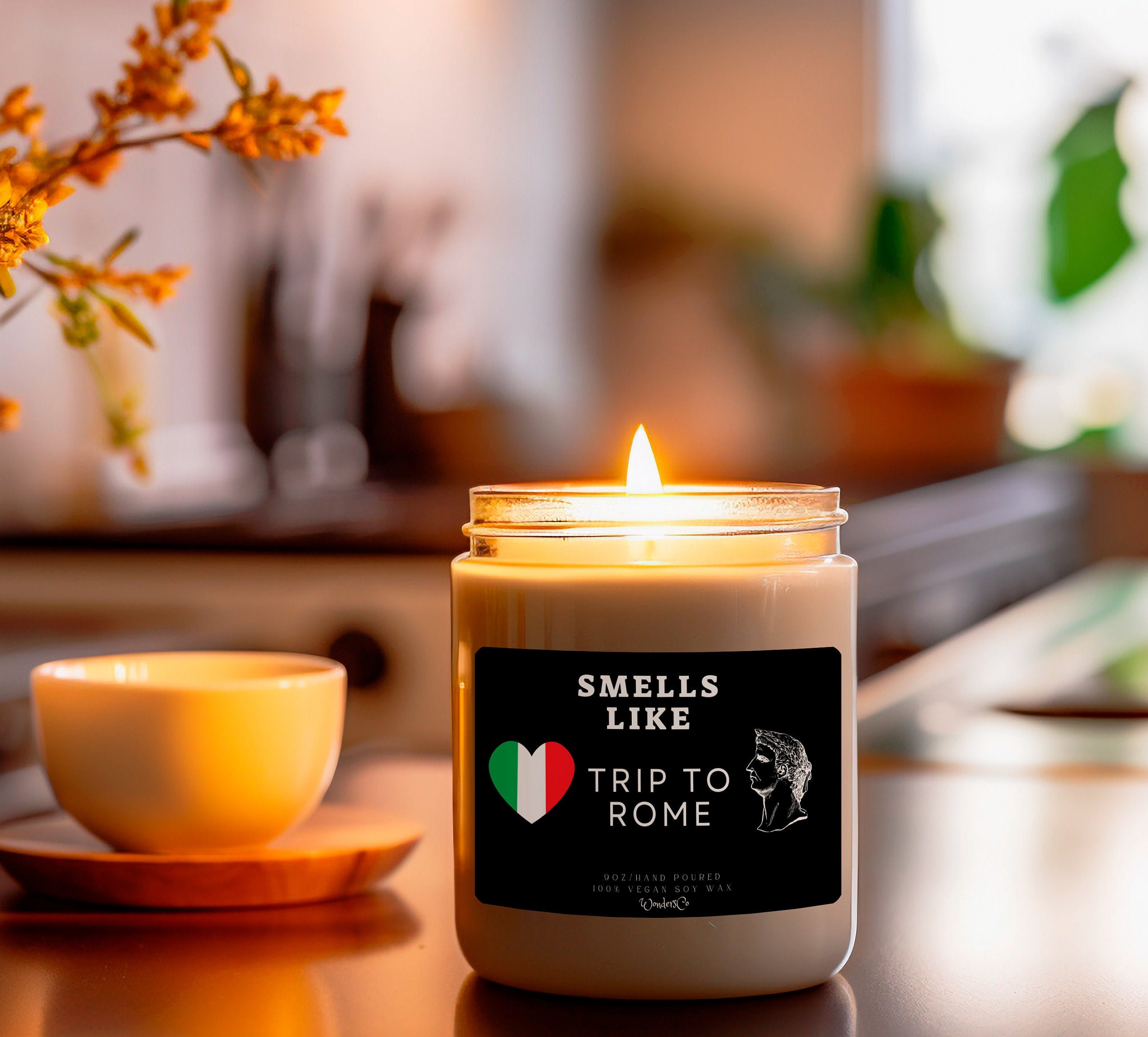Smells Like Trip to Rome Italy Candle Valentines Gift for Her Gift for ...